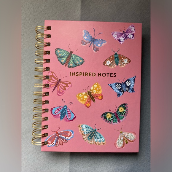 James Burke | Office | James Burke Spiral Bound Butterfly Notebook ...
